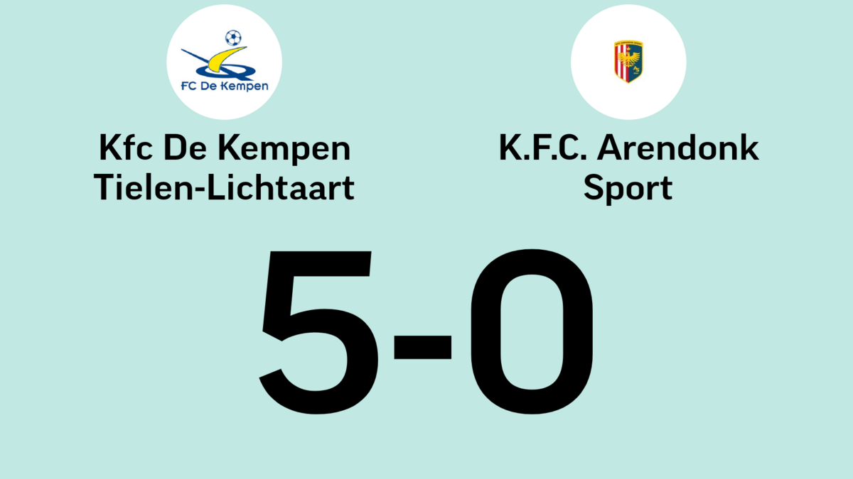 Wedstrijd tussen KFC De Kempen en Arendonk B eindigt in forfaitscore | GVA